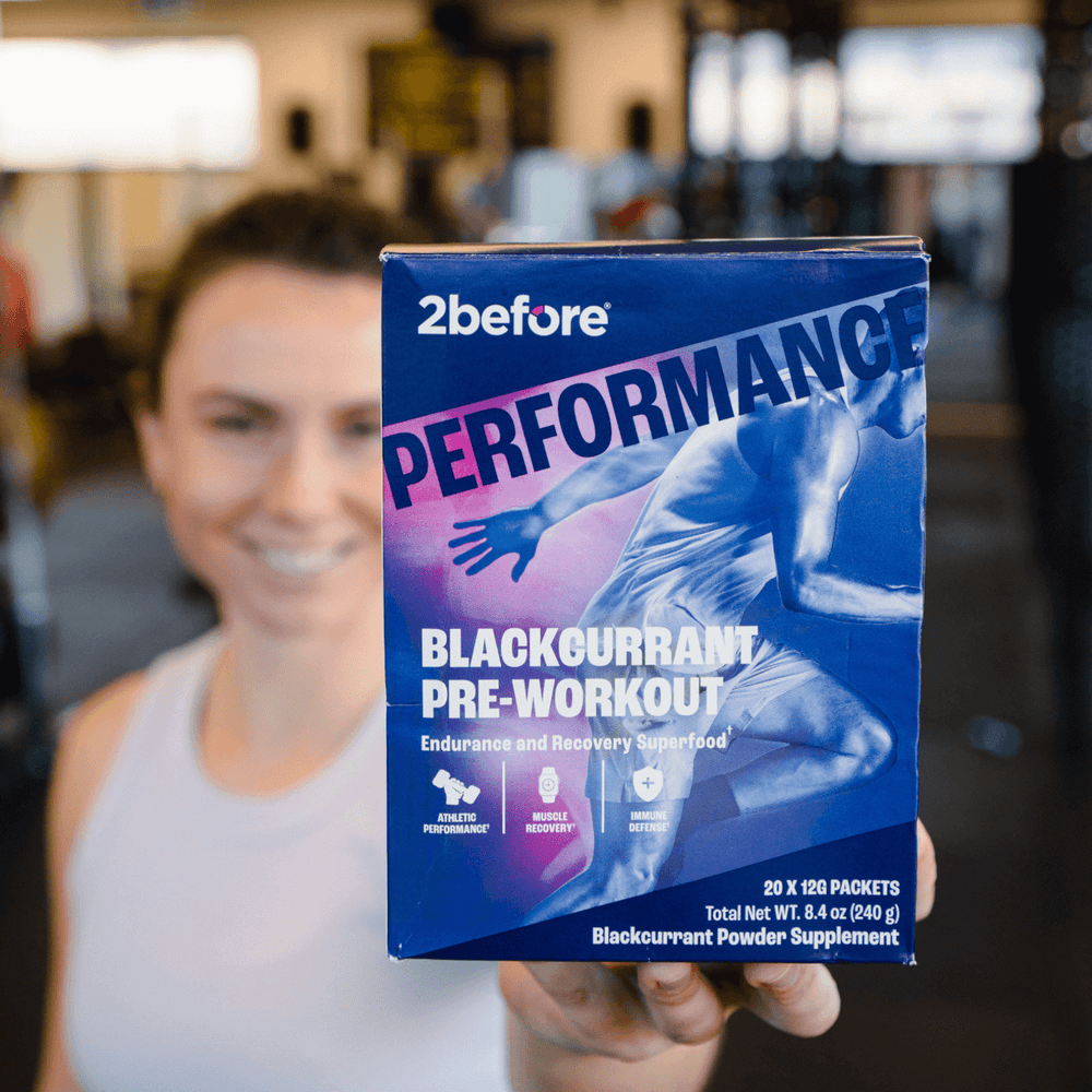 Natural Pre Workout | 2before Blackcurrant Vegan Pre Workout Powder
