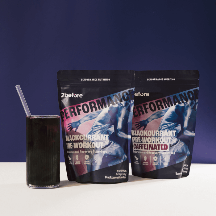 Natural Pre Workout | 2before Blackcurrant Vegan Pre Workout Powder